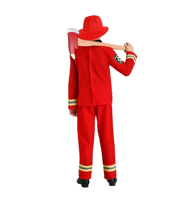 Halloween Costumes – Red Firefighter Costume – The Toys Boutique